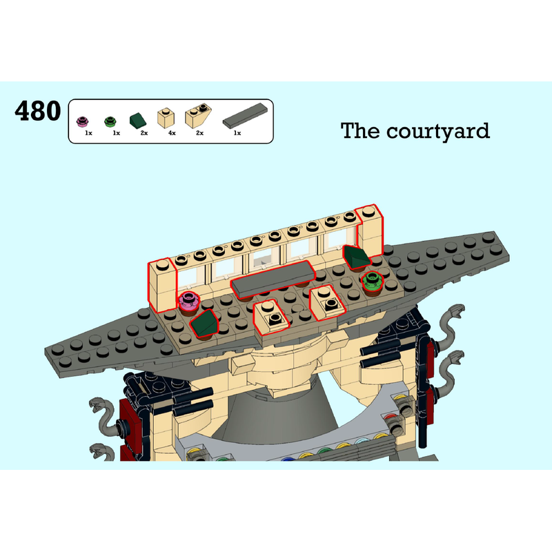 LEGO MOC Rotating Towers - Alternate model of 71043 - Hogwart's Castle ...
