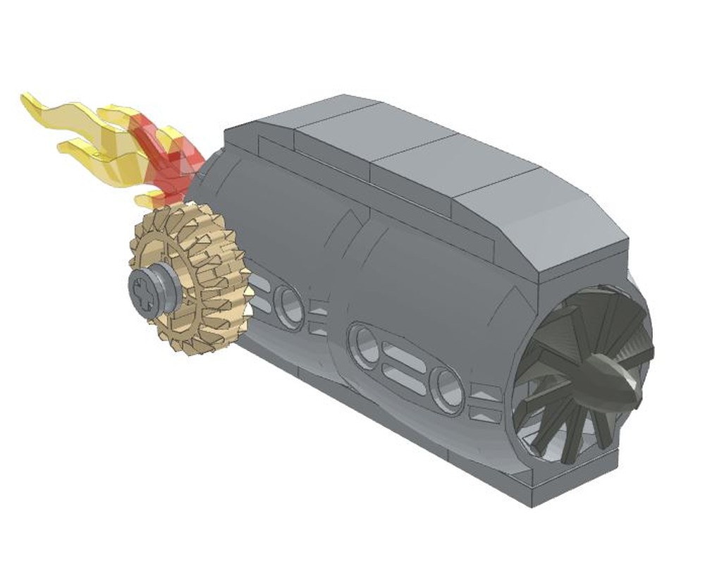 LEGO MOC Turbo Engine with Gear Mk2 by AKM-Sky | Rebrickable - Build ...
