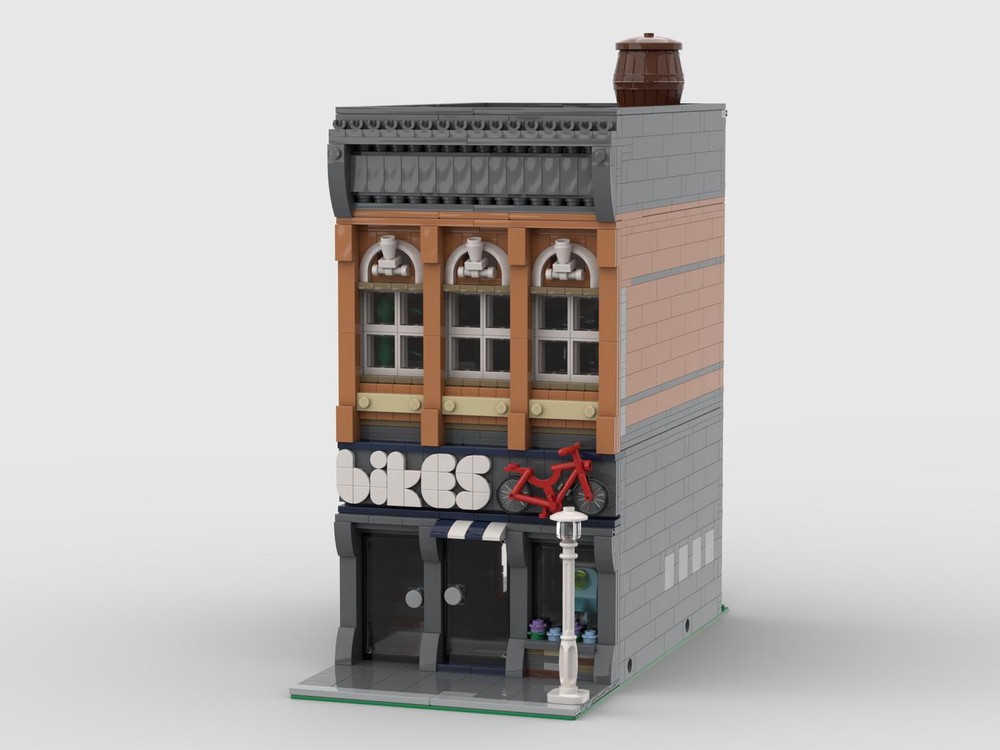 LEGO MOC Bike Shop by Turtle Time Bricks | Rebrickable - Build with LEGO