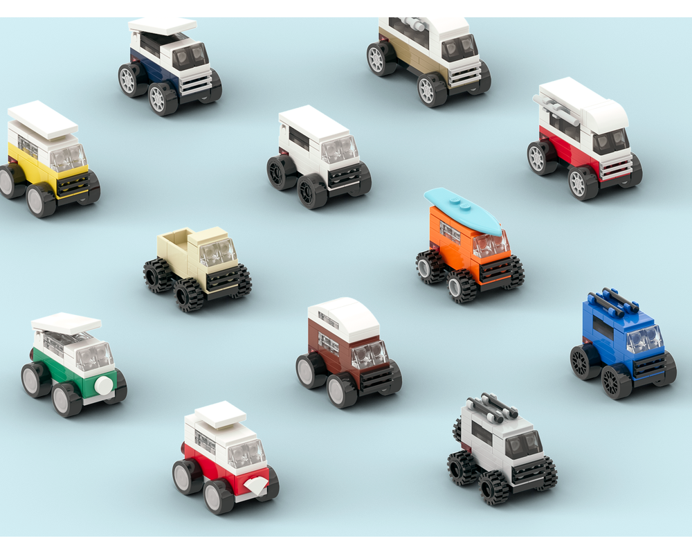 LEGO MOC 12 Micro VW camper vans by legocampervans | Rebrickable ...