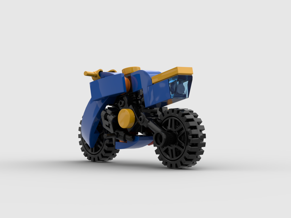 LEGO MOC Blue Rocket Motorcycle by Superesc | Rebrickable - Build with LEGO
