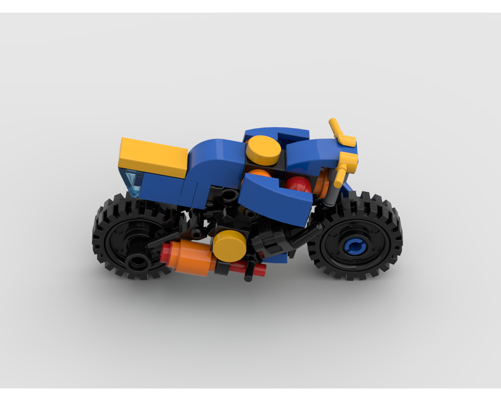 LEGO MOC Blue Rocket Motorcycle by Superesc | Rebrickable - Build with LEGO