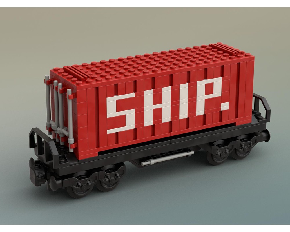 LEGO MOC Shipping Container Train Car by jamisonwieser | Rebrickable ...