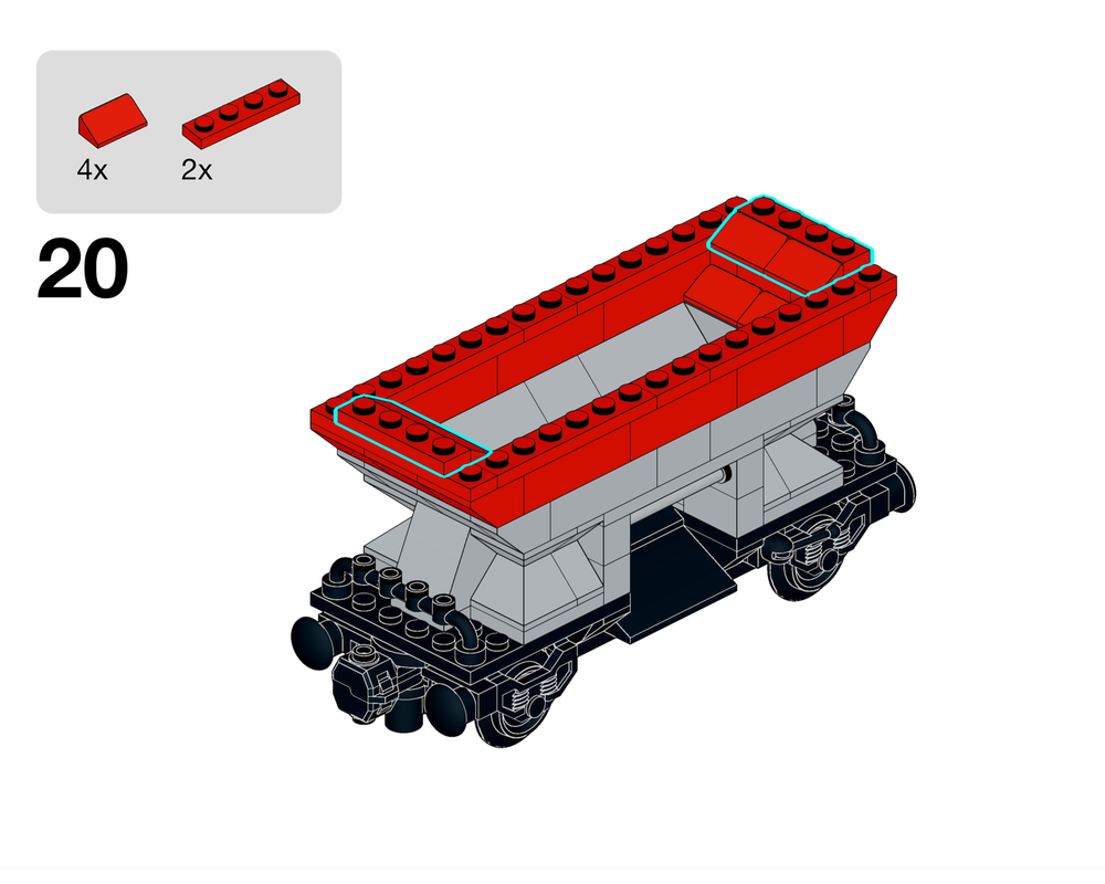 LEGO MOC Small Hopper Car by jamisonwieser | Rebrickable - Build with LEGO