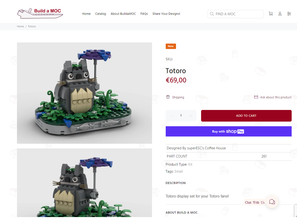 LEGO MOC Totoro by Superesc | Rebrickable - Build with LEGO