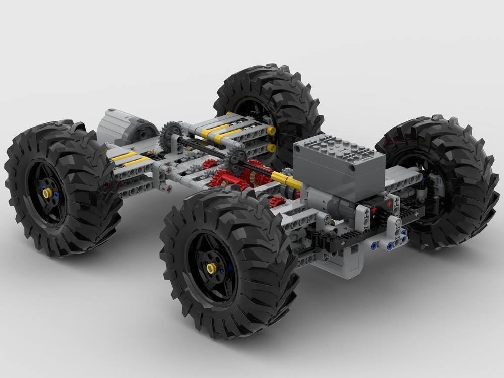LEGO MOC Dual Diagonal Drive Chassis by LegoMocBuilder | Rebrickable ...