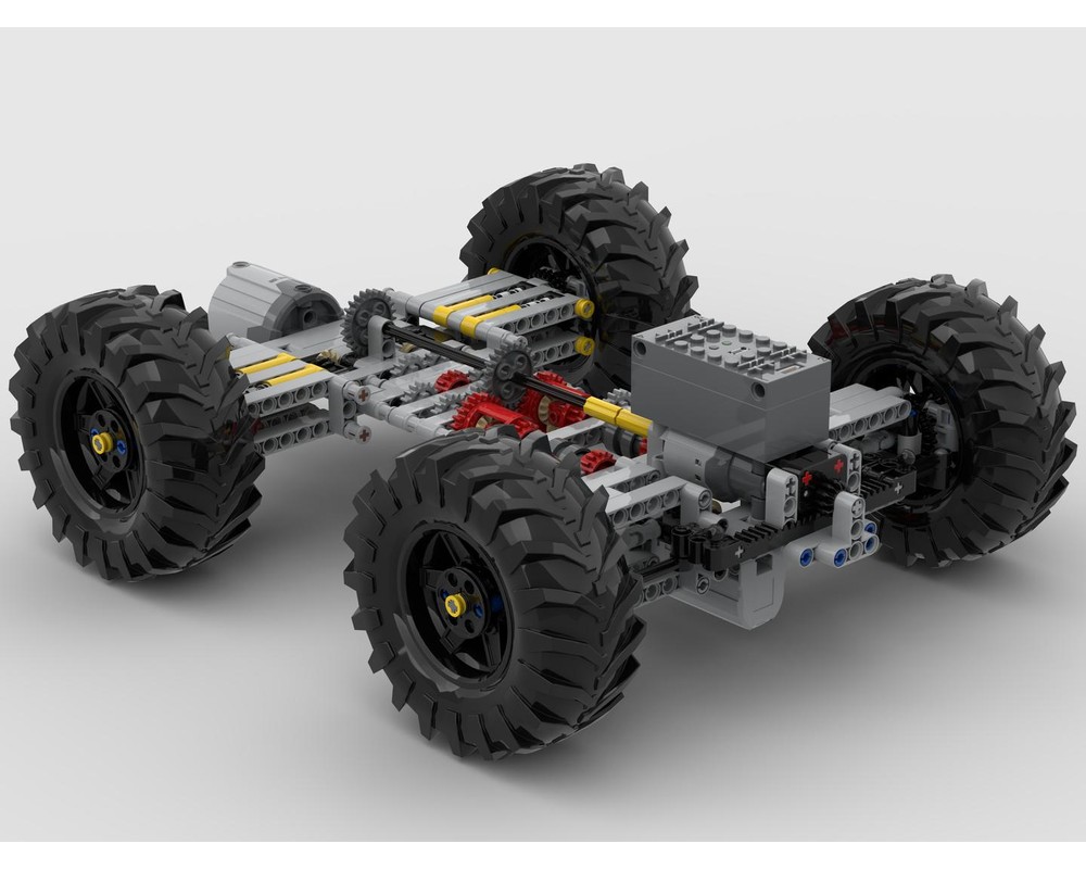 LEGO MOC Dual Diagonal Drive Chassis by LegoMocBuilder | Rebrickable ...