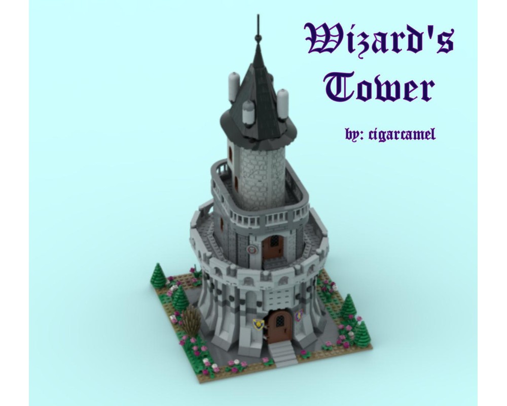 LEGO MOC Wizard's Tower by cigarcamel | Rebrickable - Build with LEGO