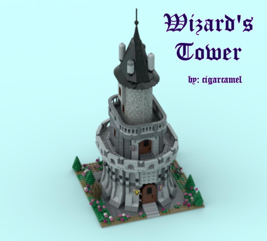 LEGO MOC Wizard's Tower by cigarcamel | Rebrickable - Build with LEGO