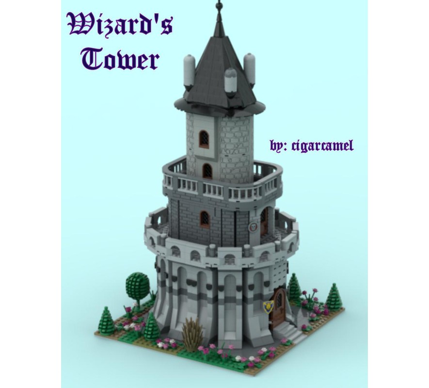 LEGO MOC Wizard's Tower by cigarcamel | Rebrickable - Build with LEGO
