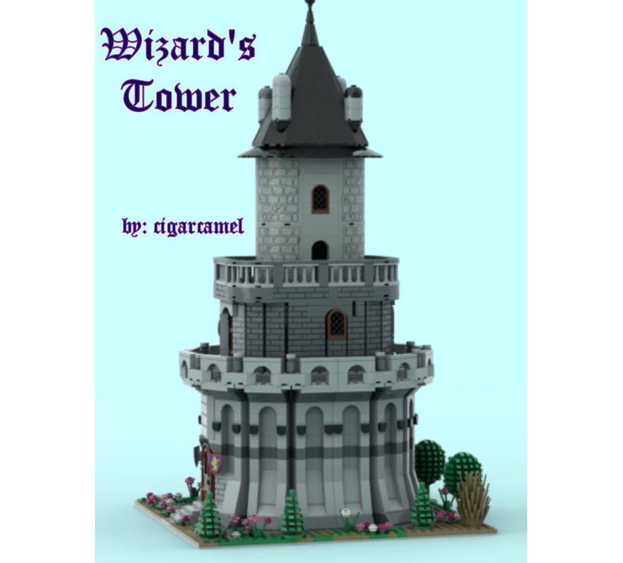 LEGO MOC Wizard's Tower by cigarcamel | Rebrickable - Build with LEGO