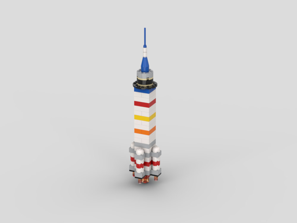 LEGO MOC Simple Rocket by kongkong250 | Rebrickable - Build with LEGO