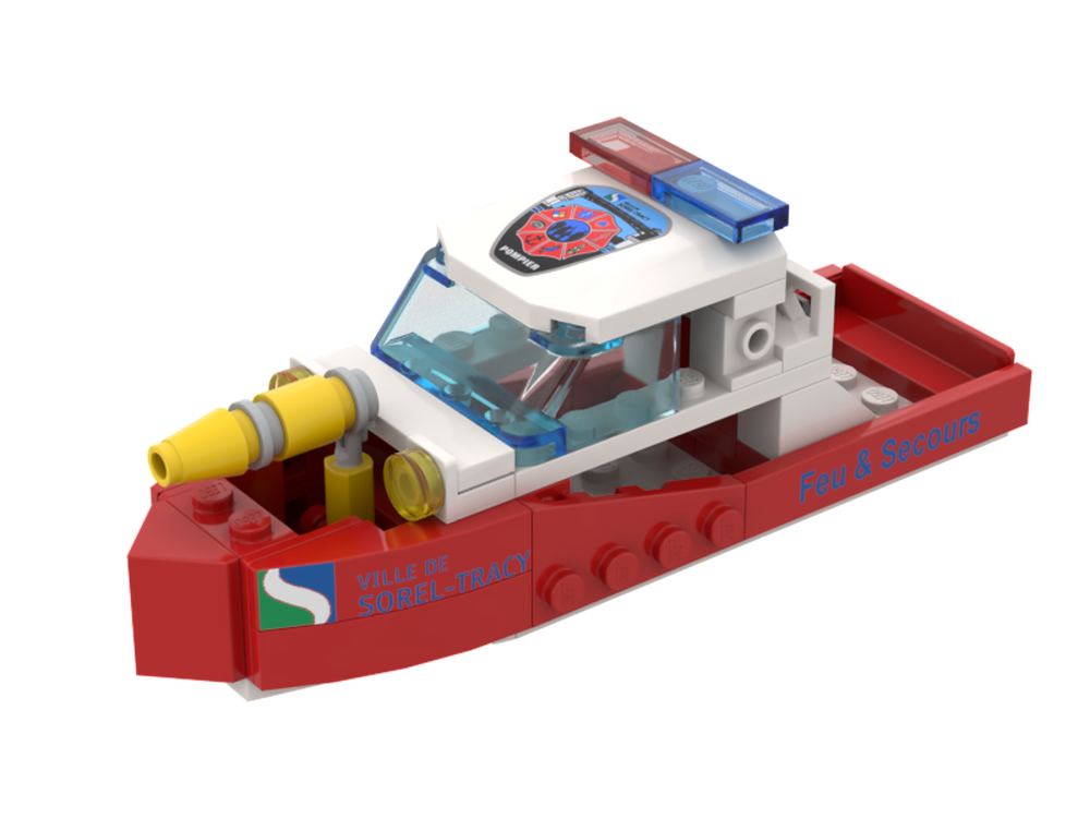 LEGO MOC-61983 Fire Boat by bobby_03 | Rebrickable - Build with LEGO