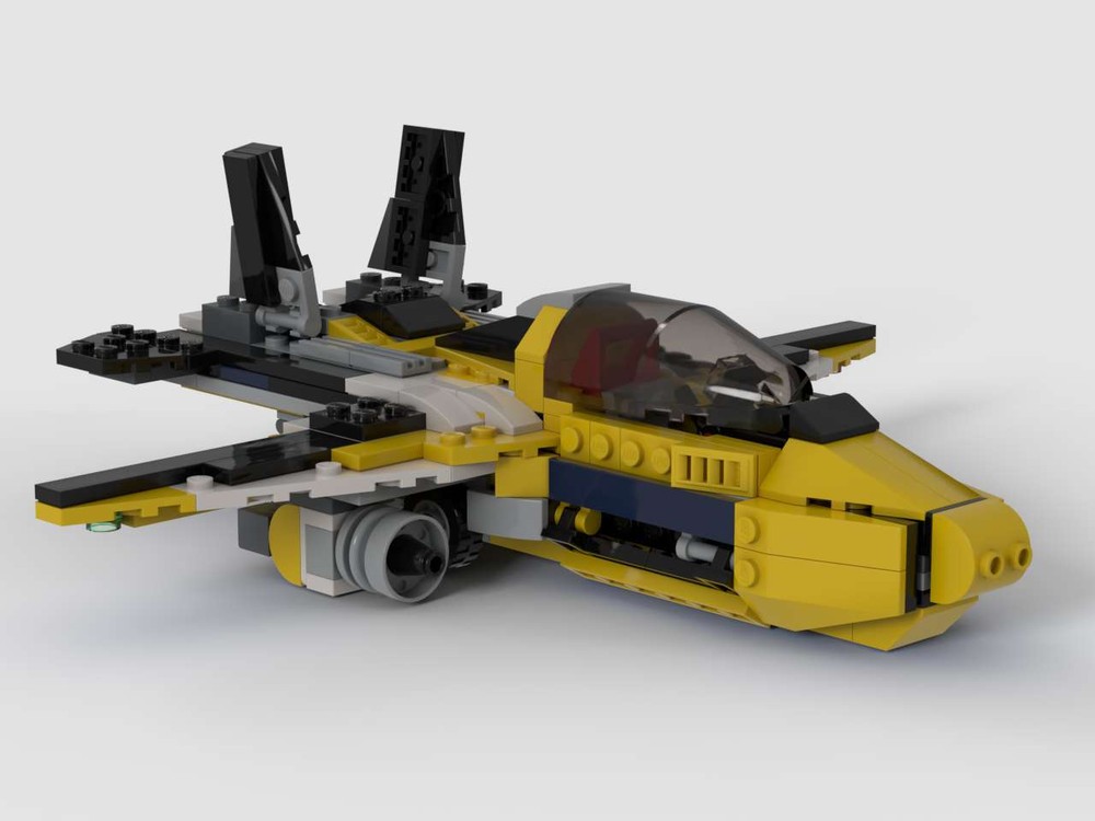 LEGO MOC Fighter Jet MkII by ECrawford92 | Rebrickable - Build with LEGO