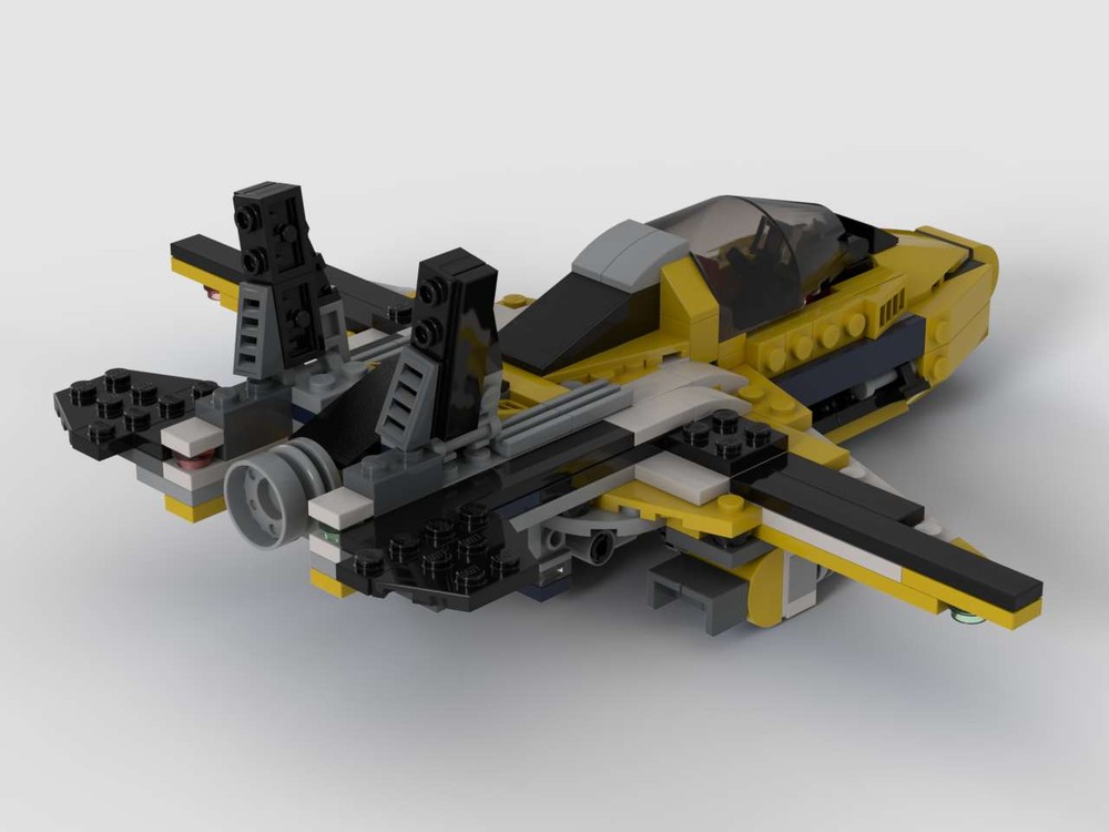 LEGO MOC Fighter Jet MkII by ECrawford92 | Rebrickable - Build with LEGO