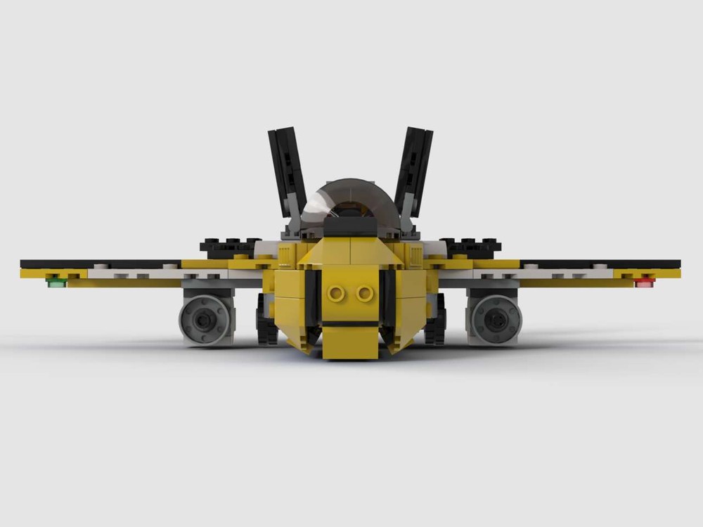 LEGO MOC Fighter Jet MkII by ECrawford92 | Rebrickable - Build with LEGO