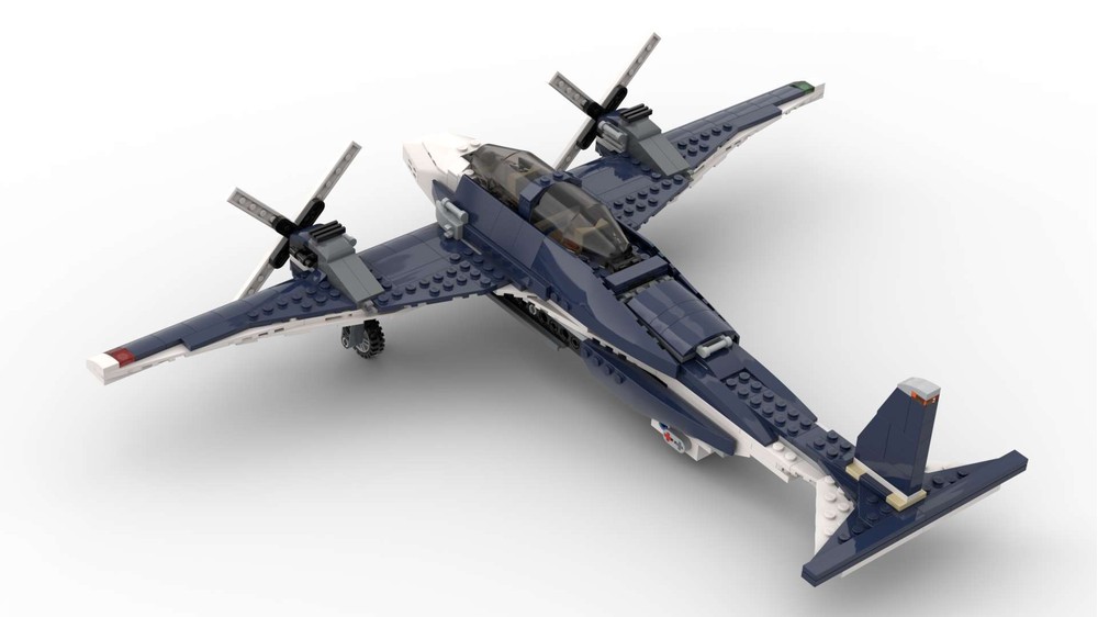 LEGO MOC-62098 31039 Dual propeller plane by SFH_Bricks | Rebrickable ...