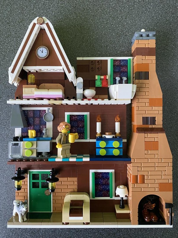 LEGO MOC Gingerbread House in Frame by Sylvie | Rebrickable - Build ...
