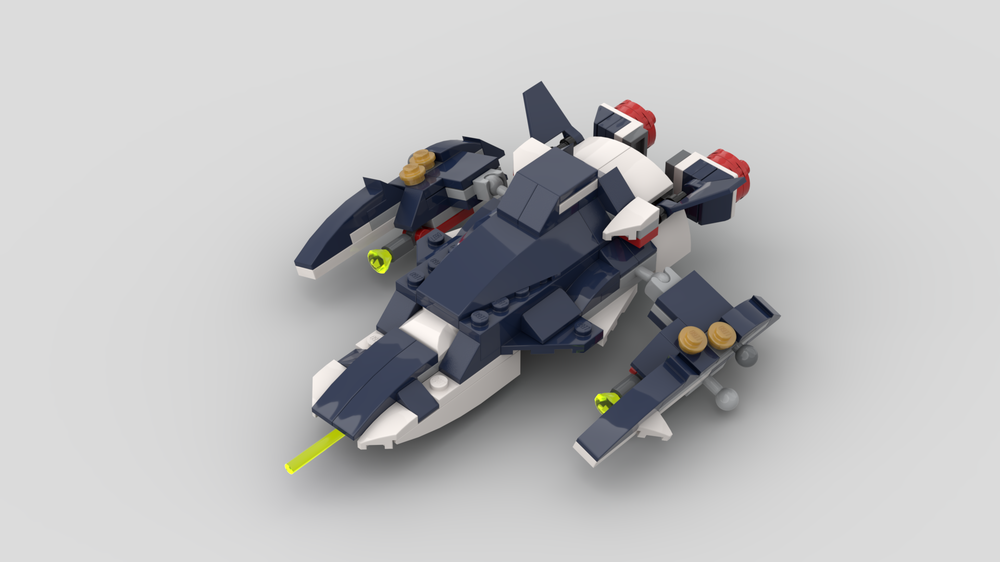 LEGO MOC-62241 Shark Spaceship by dmb | Rebrickable - Build with LEGO