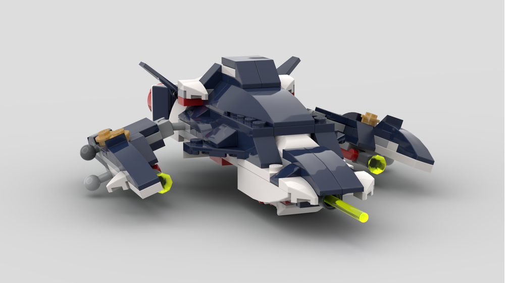 LEGO MOC-62241 Shark Spaceship by dmb | Rebrickable - Build with LEGO