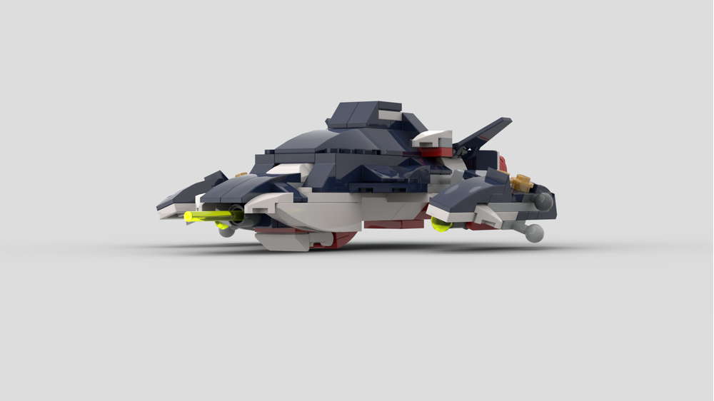 LEGO MOC Shark Spaceship by dmb | Rebrickable - Build with LEGO