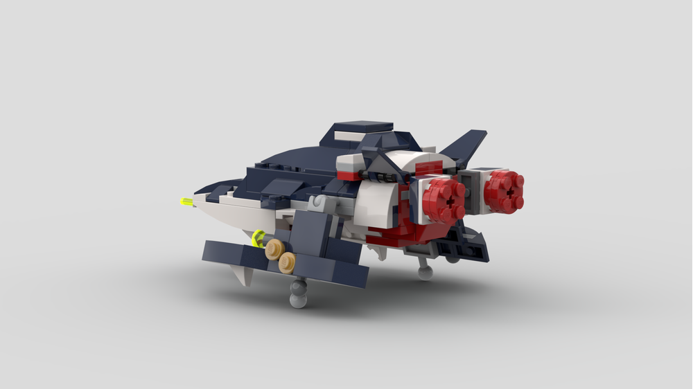 LEGO MOC-62241 Shark Spaceship by dmb | Rebrickable - Build with LEGO