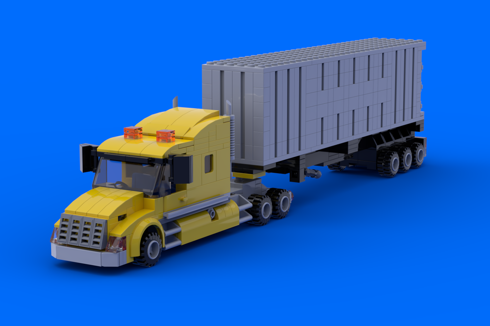 LEGO MOC shipping container trailer w/ set 3221 by Absolute_lego_builds ...