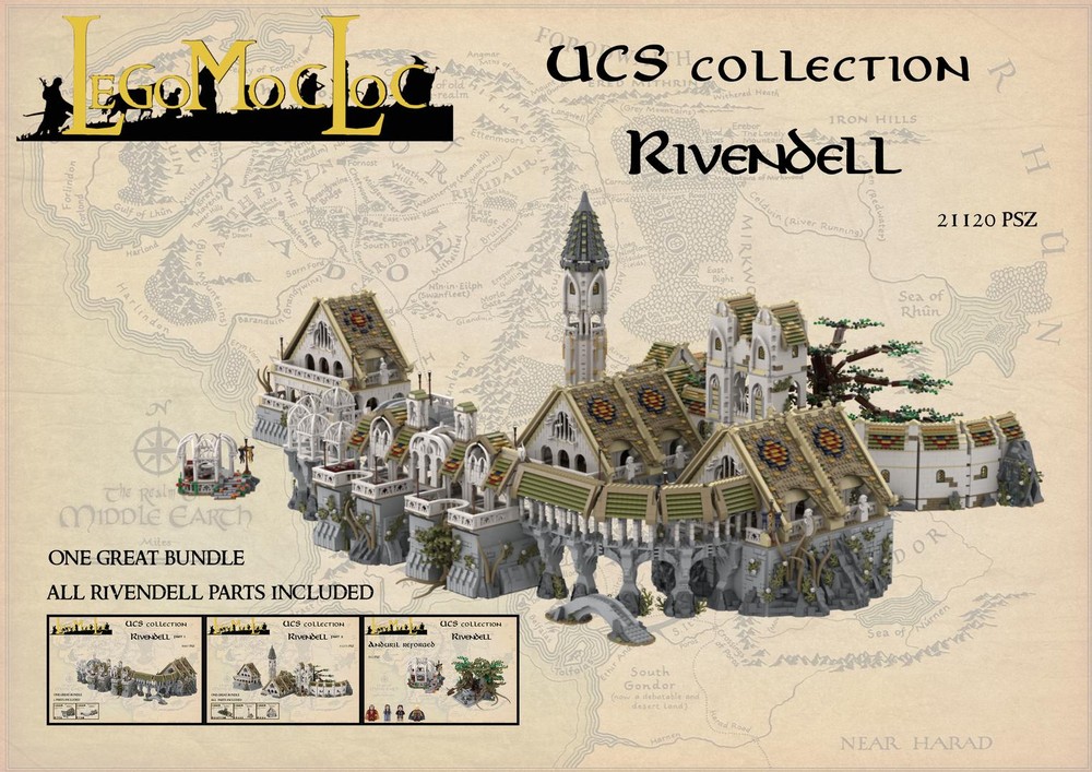 Lego Moc Ucs Rivendell Complete Bundle By Legomocloc Rebrickable