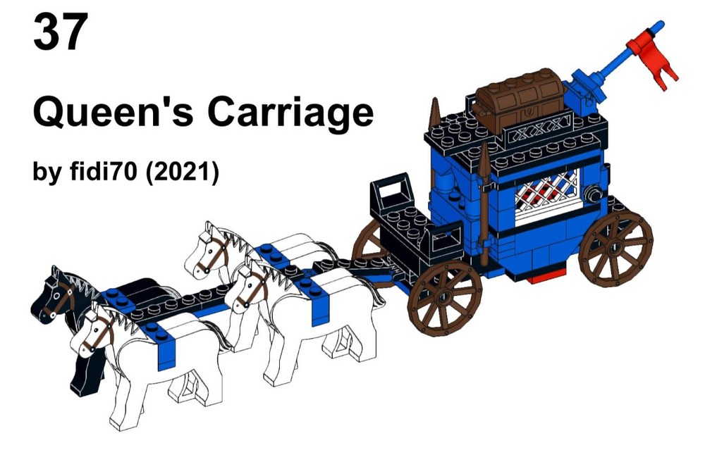 LEGO MOC Medieval Queen's Carriage by fidi70 | Rebrickable - Build with ...