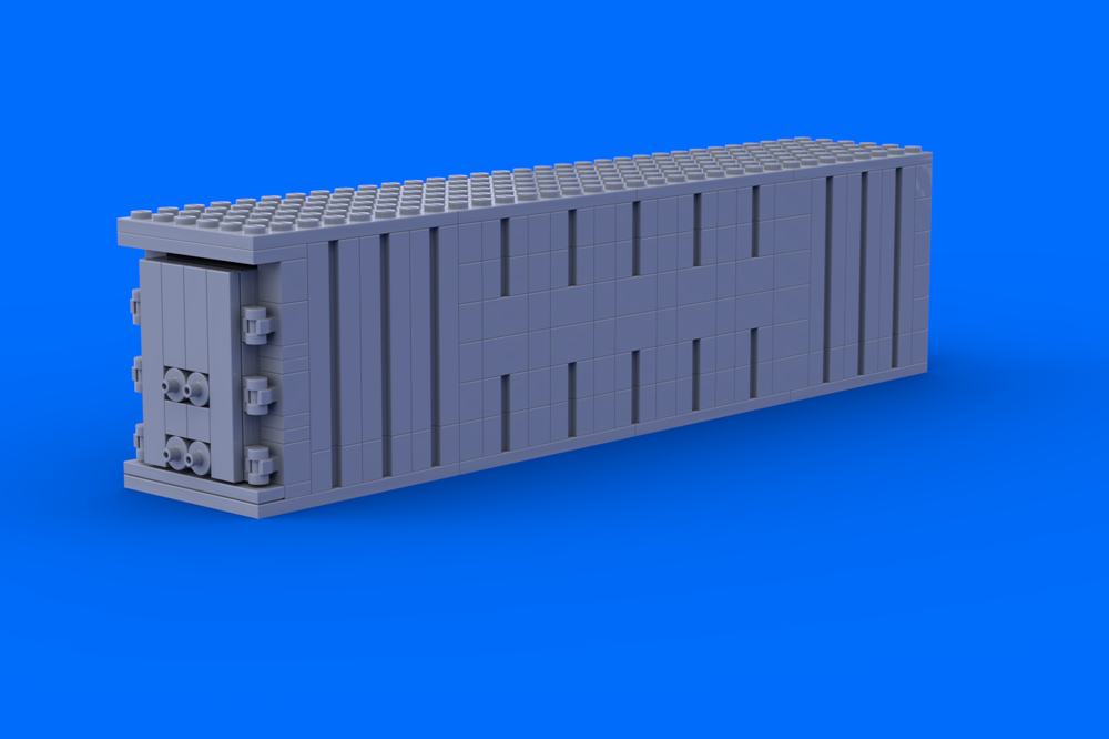 Lego Moc Shipping Container Large By Absolutelegobuilds Rebrickable Build With Lego