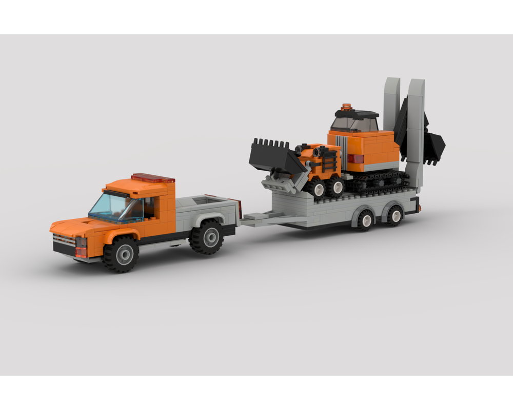 LEGO MOC Ute with trailer, dingo and small excavator by Absolute_lego ...