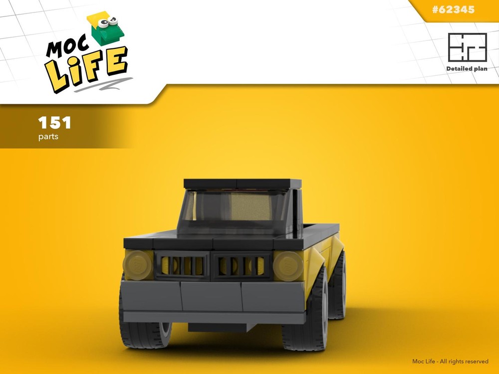 Lego Moc Chevrolet El Camino By Moclife Rebrickable Build With Lego