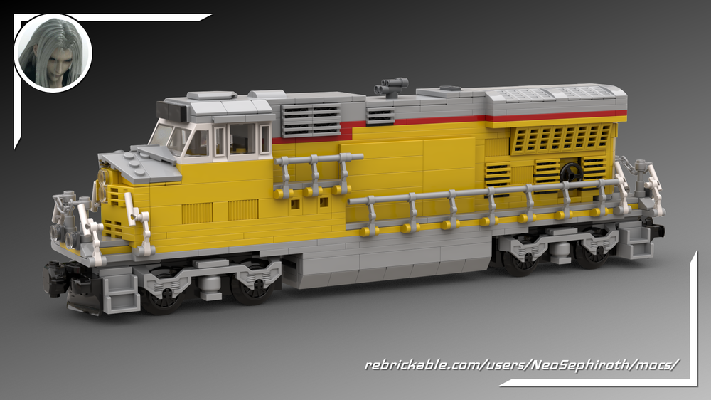 LEGO MOC Union Pacific GE ET44AC by NeoSephiroth | Rebrickable - Build ...
