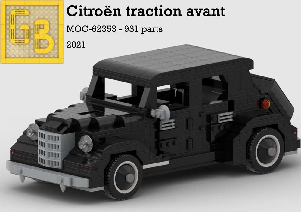 Lego Moc Citroën Traction Avant By Gregburner Rebrickable Build