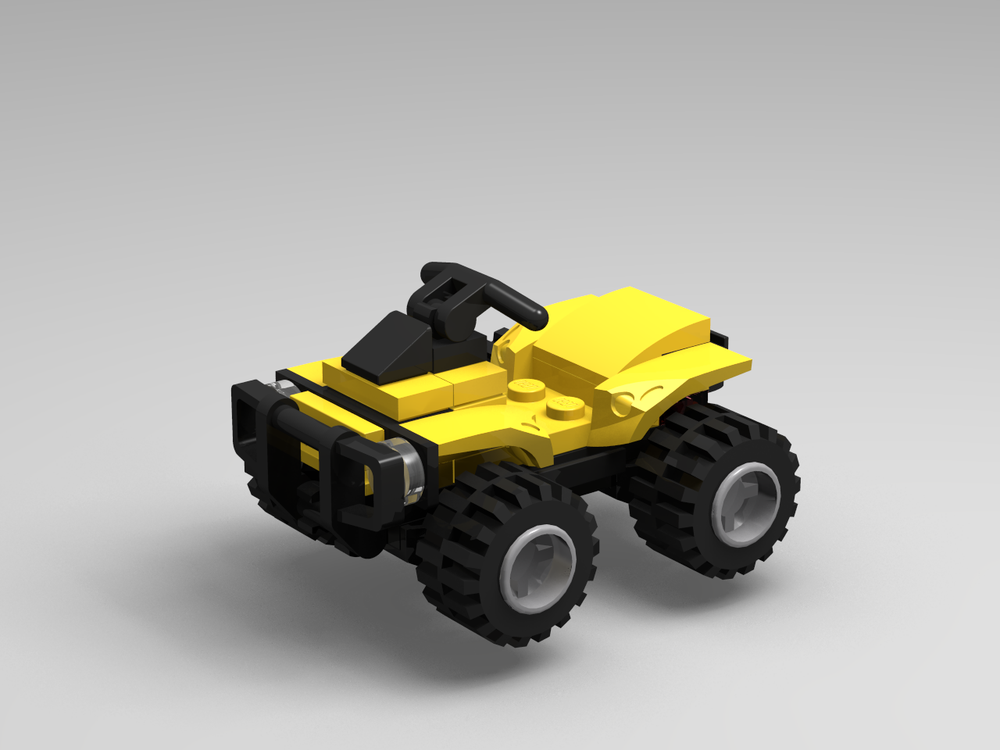 LEGO MOC Quad Bike (Yellow) by PsiborgVIP | Rebrickable - Build with LEGO