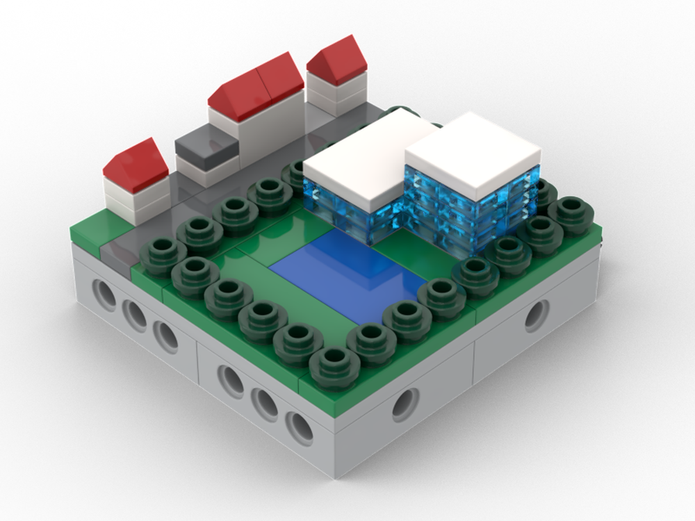 LEGO MOC Nano Modular Villa | Village | Nano Modular World by 2in1 ...