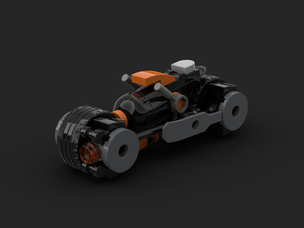 LEGO MOC Orange Lightning Motorcycle by Superesc | Rebrickable - Build ...