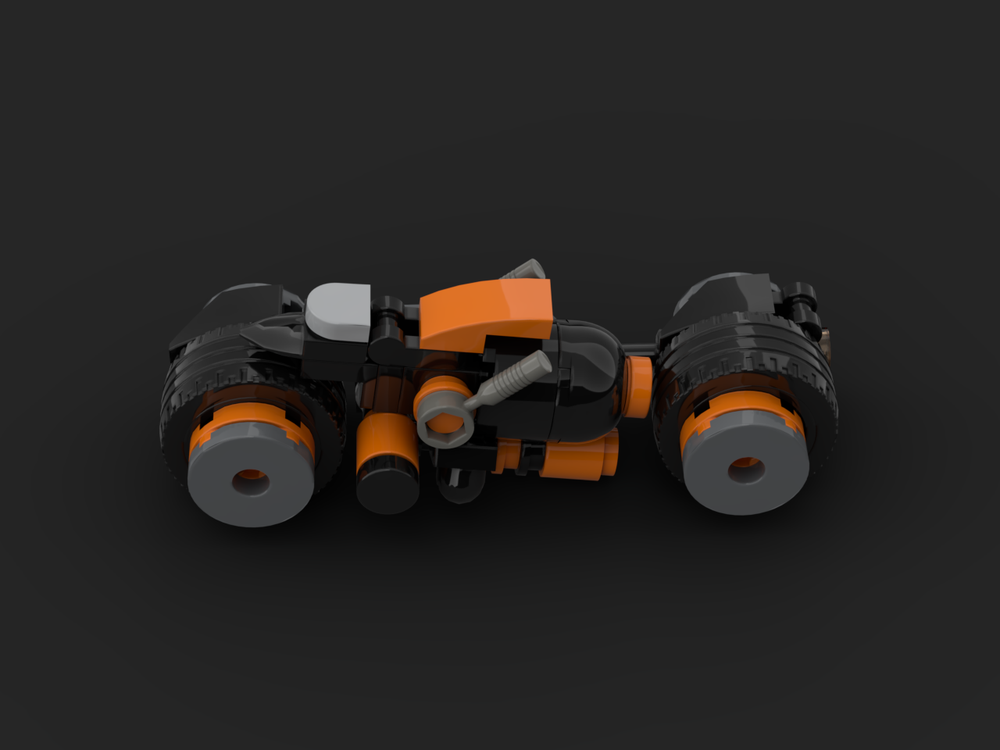 LEGO MOC Orange Lightning Motorcycle by Superesc | Rebrickable - Build ...