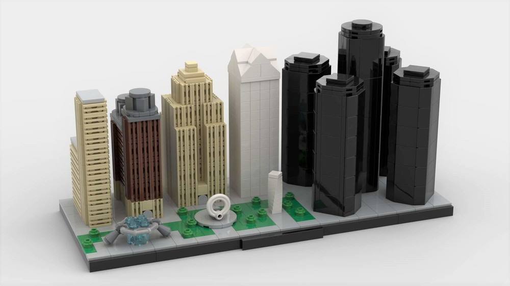 LEGO MOC Detroit Michigan Skyline by GreatToBeGary | Rebrickable ...