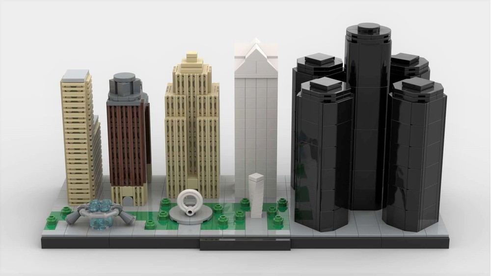 LEGO MOC Detroit Michigan Skyline by GreatToBeGary | Rebrickable ...