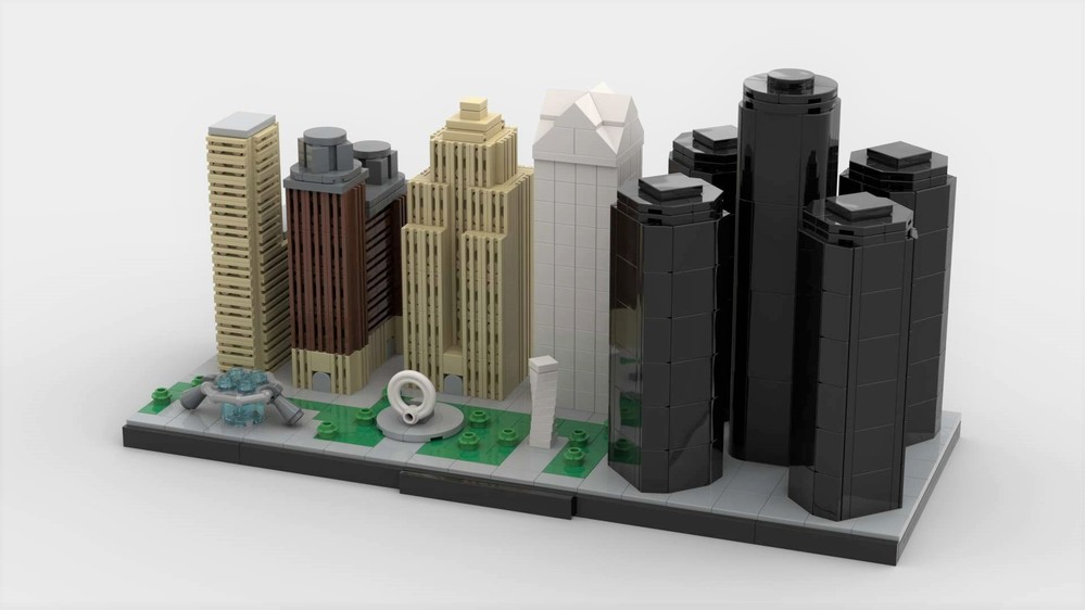 LEGO MOC Detroit Michigan Skyline by GreatToBeGary | Rebrickable ...