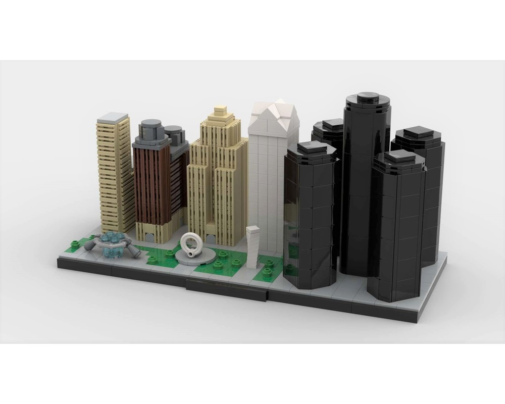 LEGO MOC Detroit Michigan Skyline by GreatToBeGary | Rebrickable ...