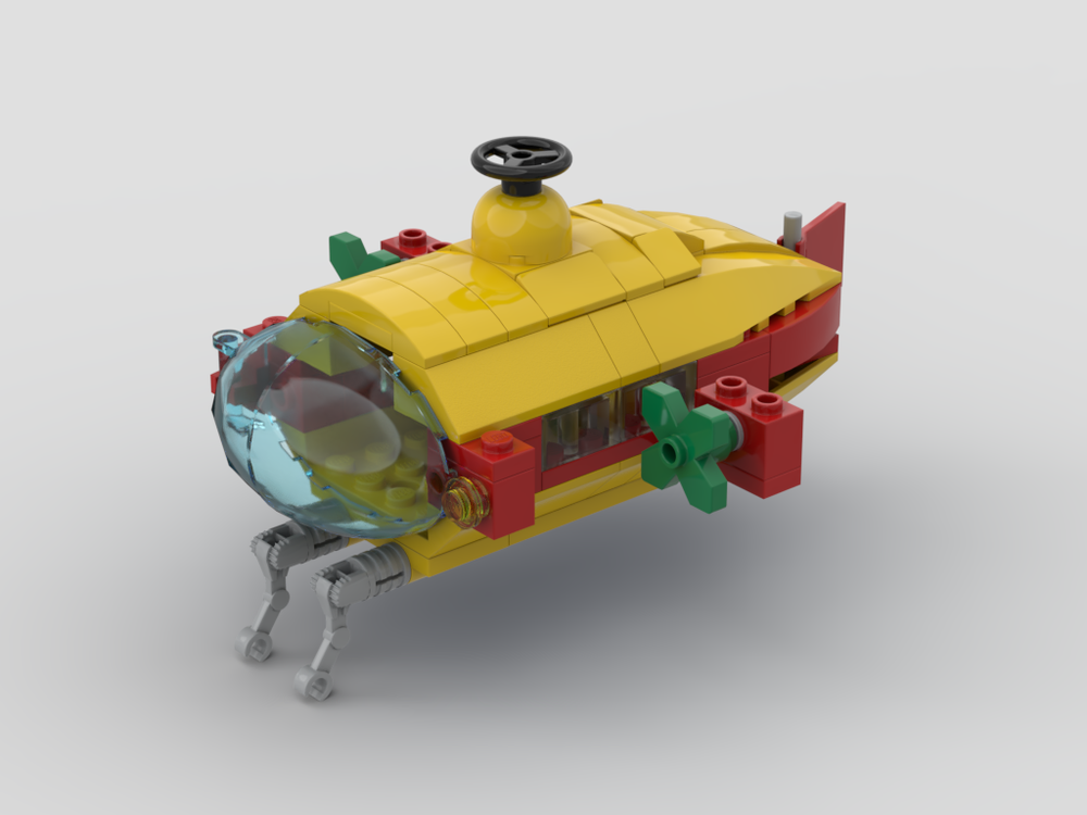 Lego Moc Research Minisubmarine By Ervit Rebrickable Build With Lego