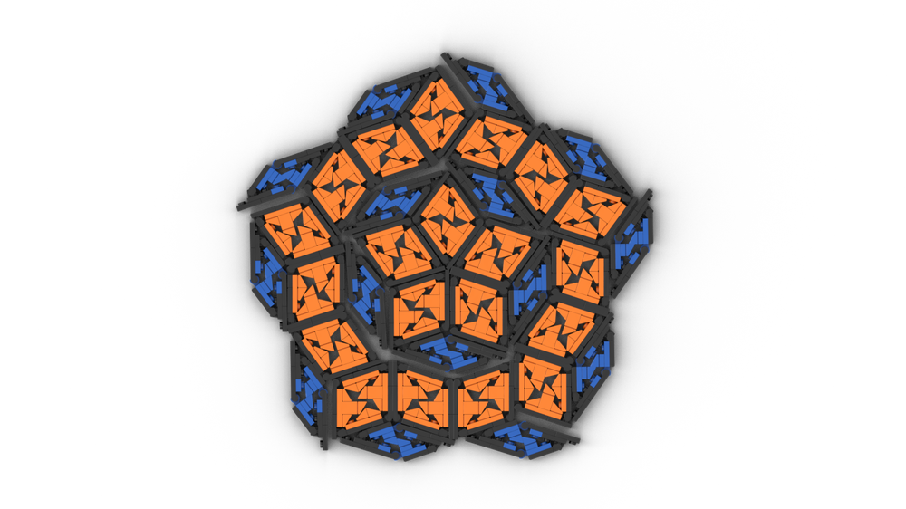 LEGO MOC Penrose Tiling by 2in1 | Rebrickable - Build with LEGO