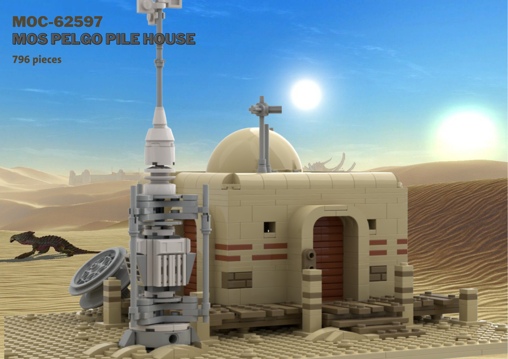 LEGO MOC Mos Pelgo - Pile House by snotwars | Rebrickable - Build with LEGO