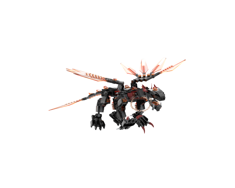 LEGO MOC Fire Dragon Battle by SaiBrickShop | Rebrickable - Build with LEGO