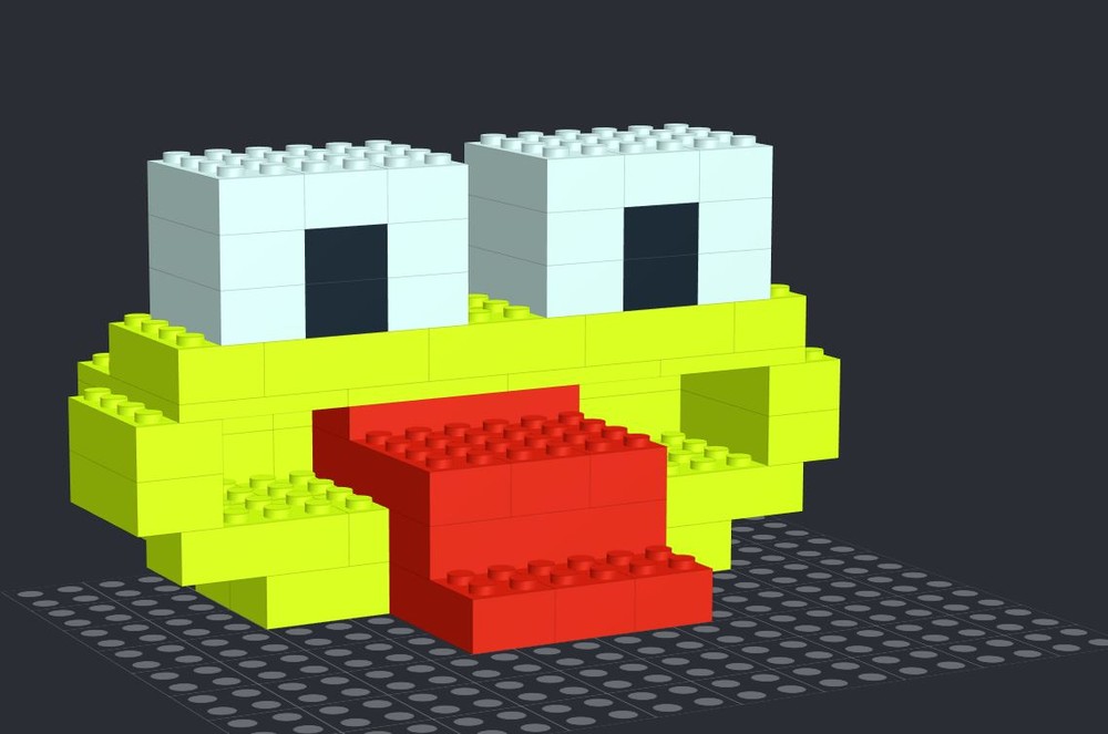 LEGO MOC Frog's Head by Kieran_Staniford_2004 | Rebrickable - Build ...