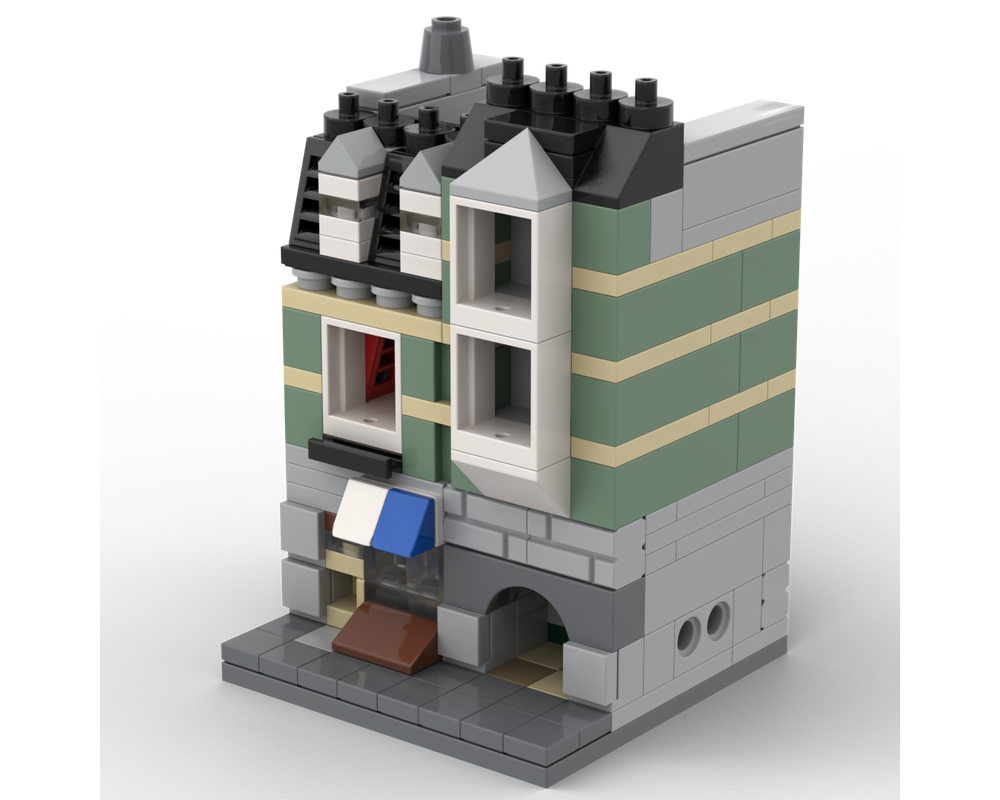 LEGO MOC Lego Mini Modulars: Green Grocer by noggels | Rebrickable ...