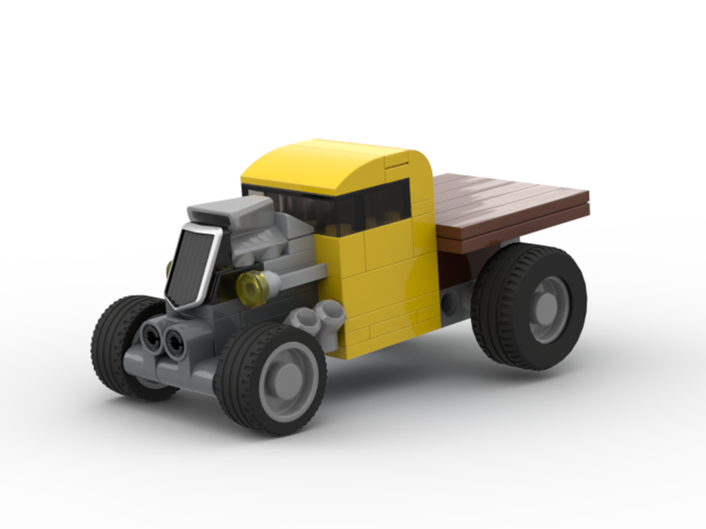 LEGO MOC Hot Rod Pick-up by brickhead_07 | Rebrickable - Build with LEGO