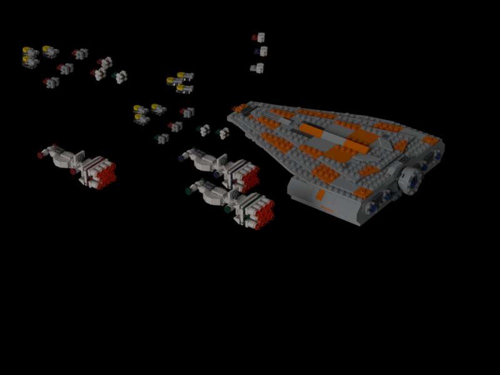 LEGO MOC Quasar Fire-class cruiser-carrier by kallard1990 | Rebrickable ...